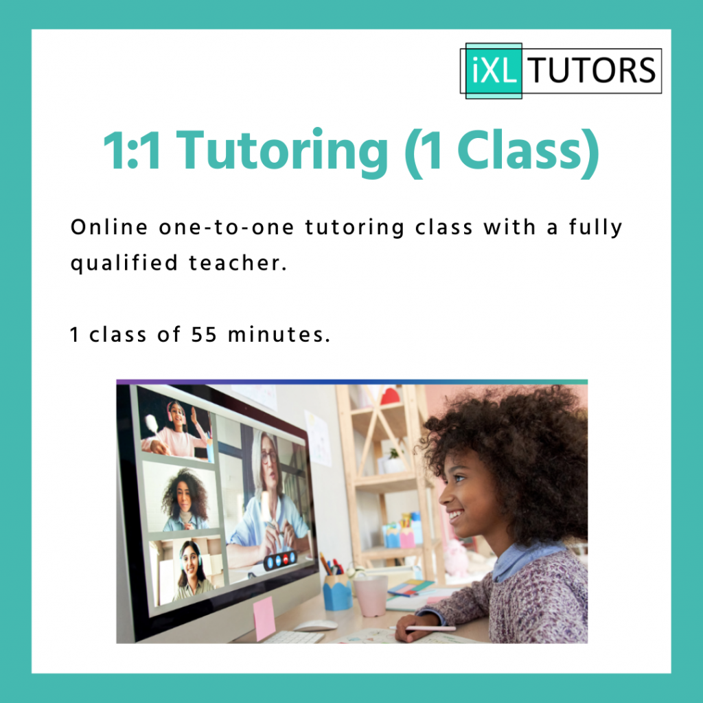 One-to-One Tuition (1 Class) - iXL Tutors